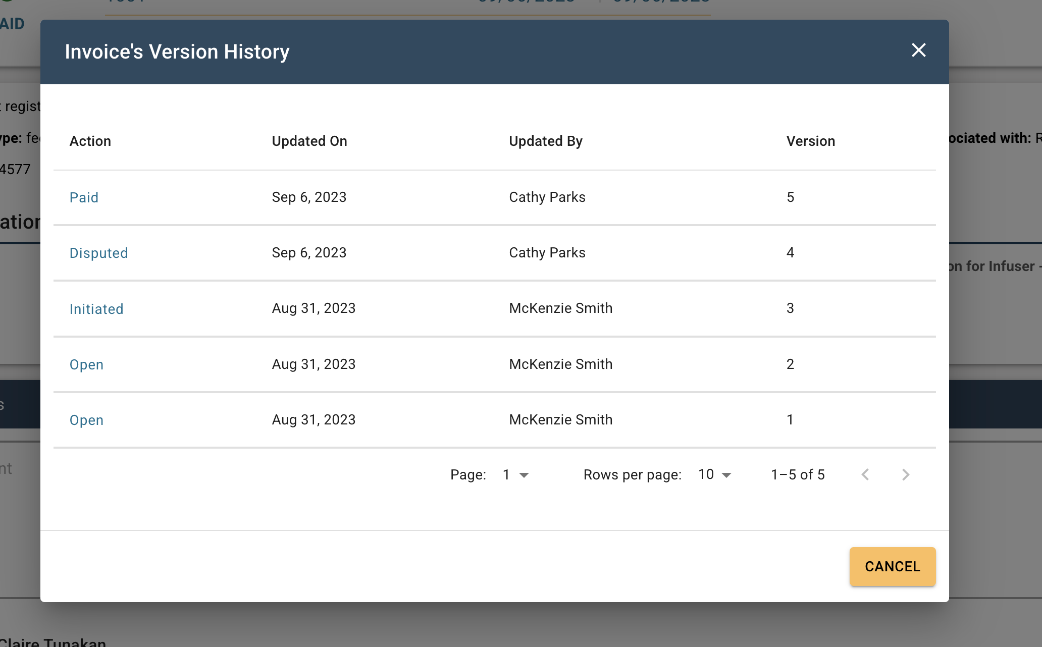 Invoice Features – Cannabis Licensing